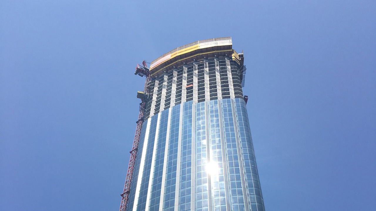 One Dalton tower tops off, making it third tallest building in Boston ...