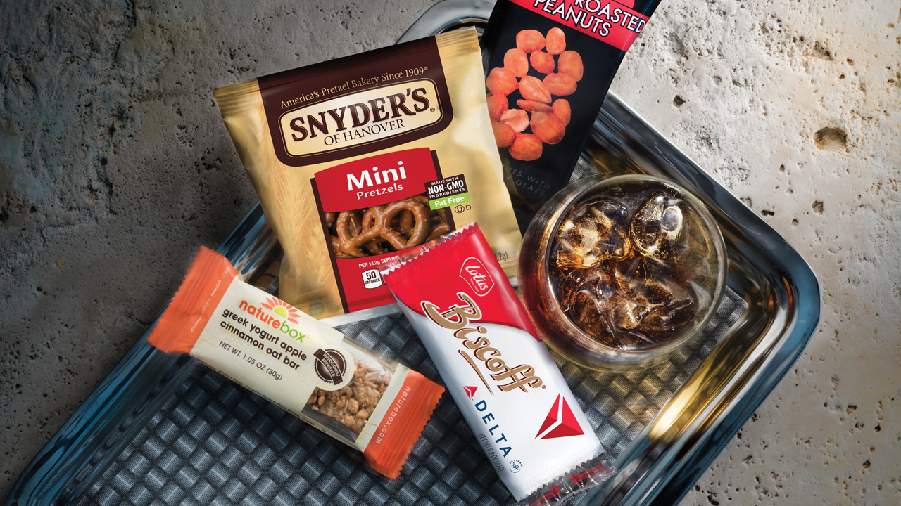 Delta to offer new snacks on board: Yogurt bars, honey roasted peanuts ...
