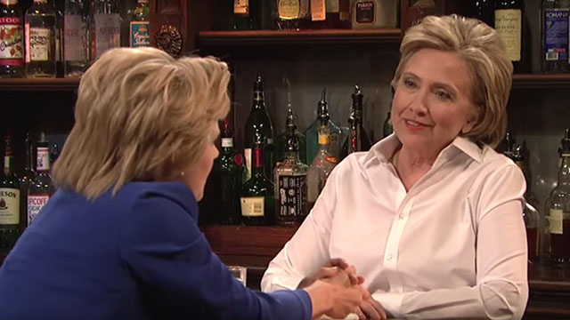 Meet Val the bartender: Hillary Clinton does an 'SNL' skit – WPXI