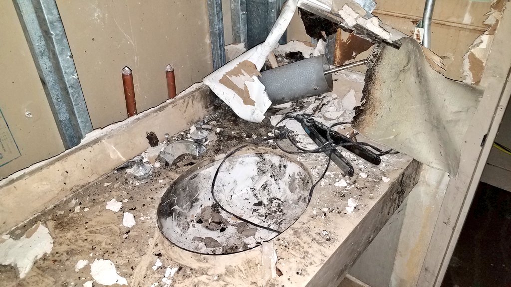 Destroyed Hotel Room