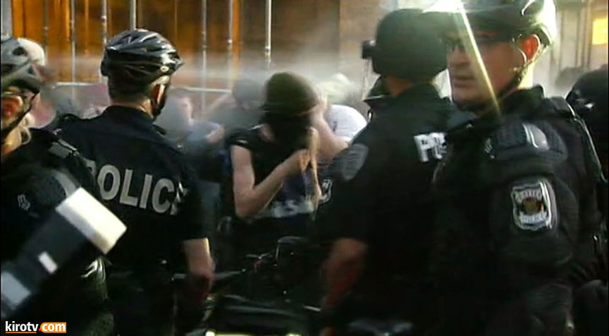 Multiple arrests as May Day protest turns violent