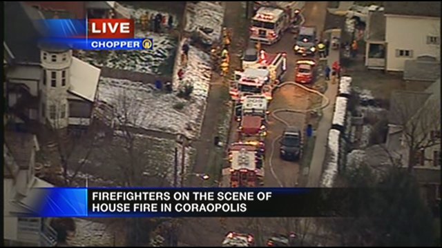 Firefighters battle Coraopolis house fire – WPXI