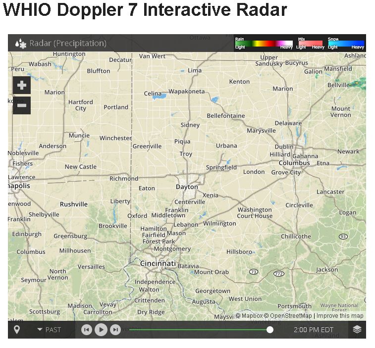 Get to know the features of the new interactive radar