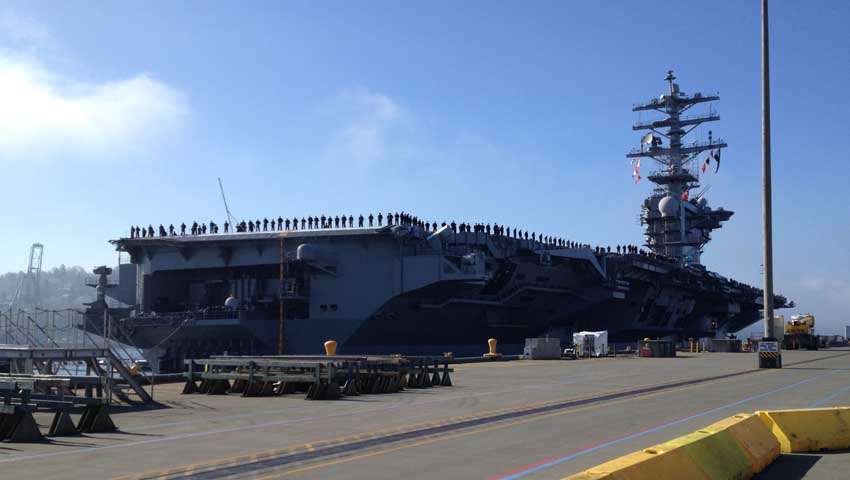 Sailor who died after fall from aircraft elevator of USS Nimitz name ...