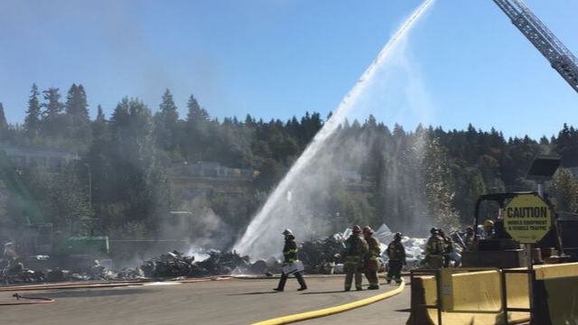 Crews respond to scrap metal fire near Woodinville – KIRO 7 News Seattle