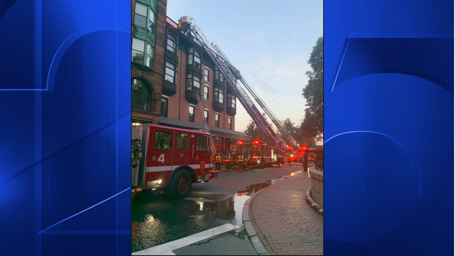 Woman and child rescued from Beacon Street fire – Boston 25 News