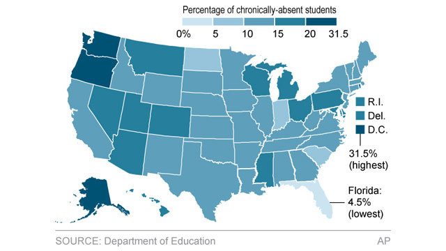 Washington state has ‘chronic absentee rate' among students