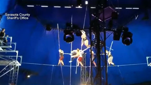 Video released of Circus Sarasota high-wire act fall