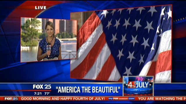 FOX 25's Catherine Parrotta sings "America the Beautiful" – Boston 25 News