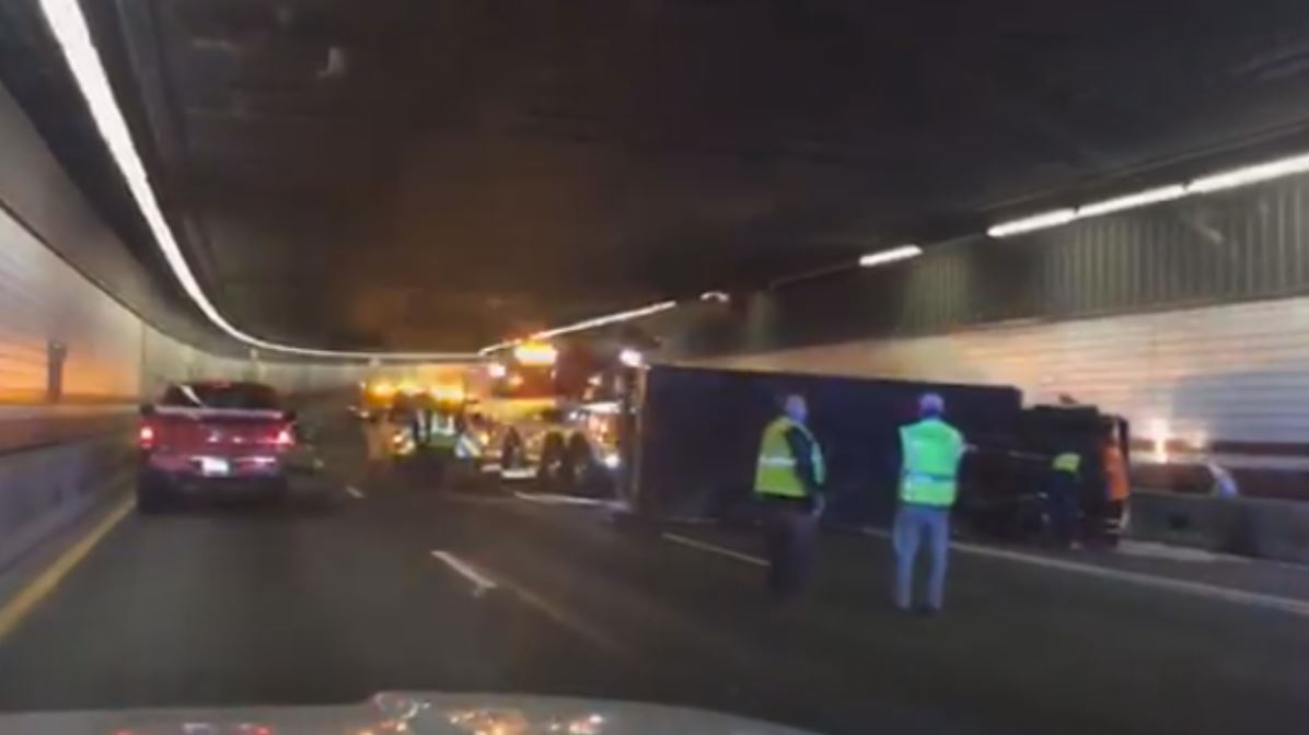 Rollover in O'Neill Tunnel creates nightmare commute ahead of holiday ...