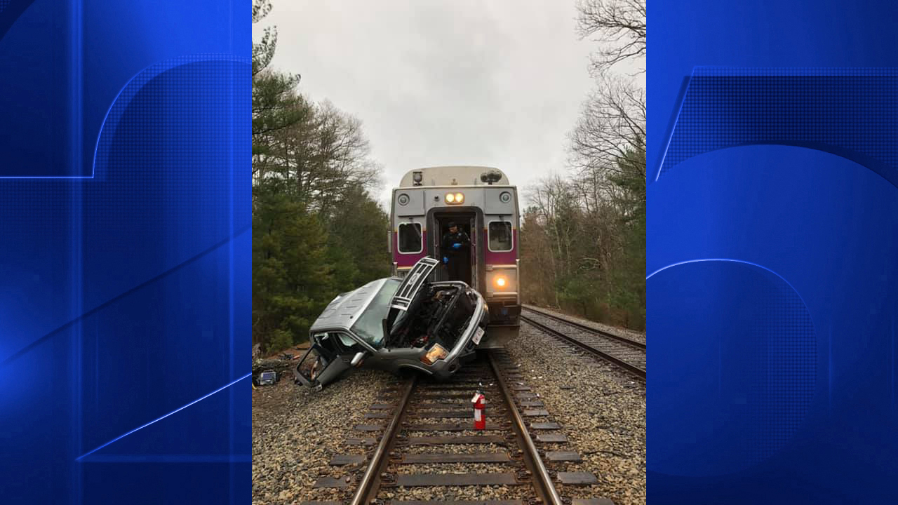 3 injured after crash involving MBTA train and truck in West ...