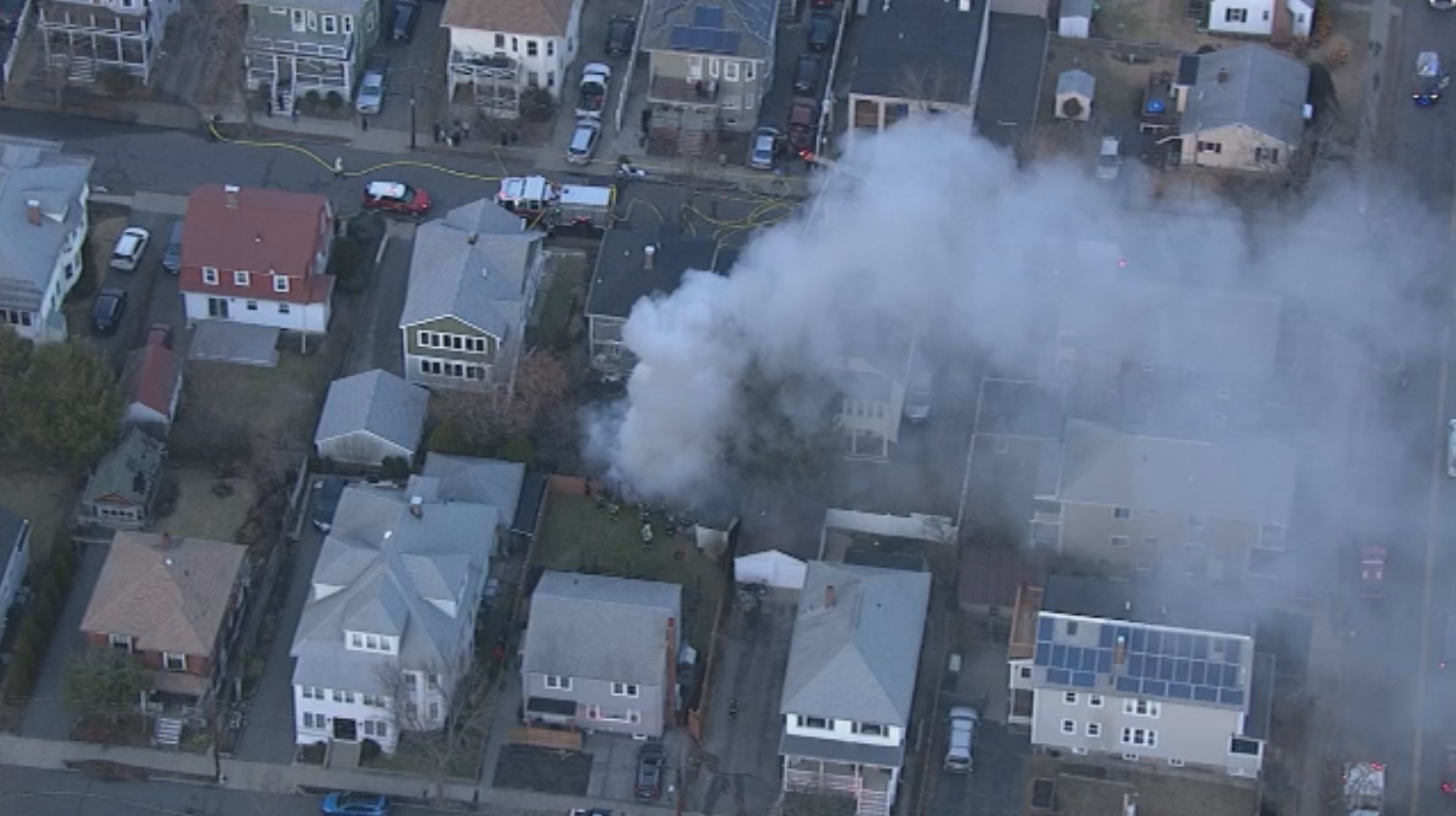 Road closures lifted as crews put out Arlington house fire – Boston 25 News