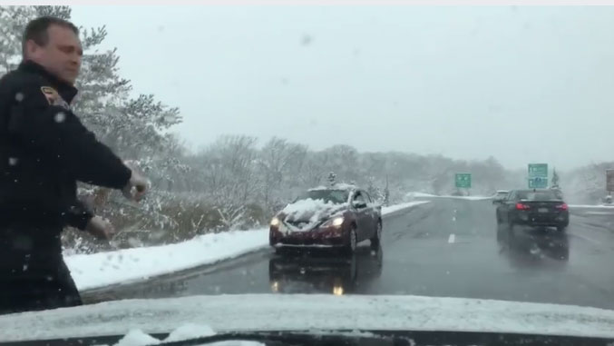 Bourne PD officer stops wrong-way driver in rotary – Boston 25 News