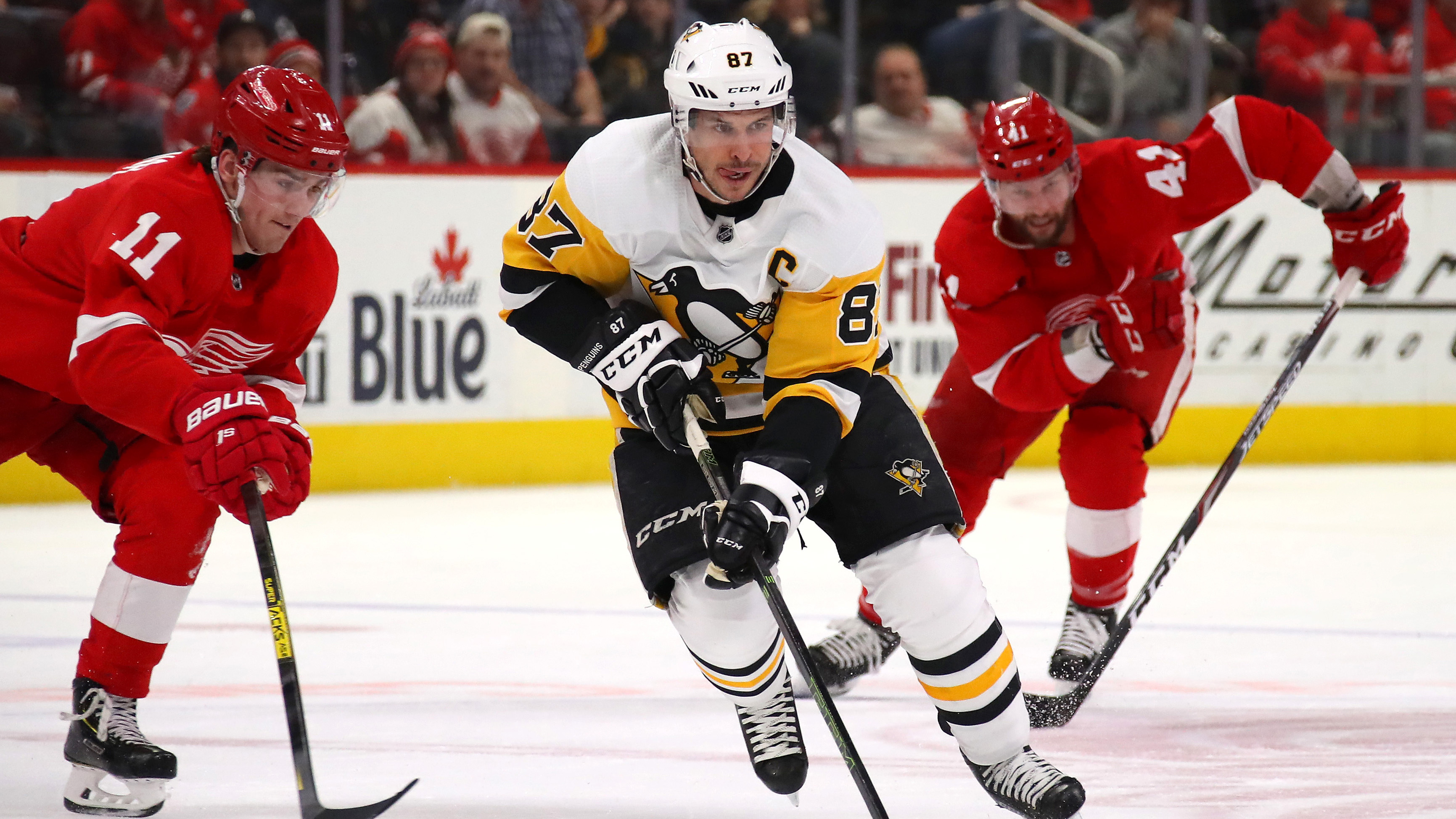 Crosby scores in OT, Penguins beat Red Wings 2-1 – WPXI