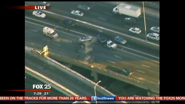 Emergency crews respond to multi-car crash on I-93 south in Somerville ...
