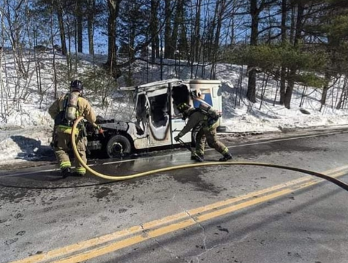 Mail destroyed after carrier vehicle catches fire in N.H.